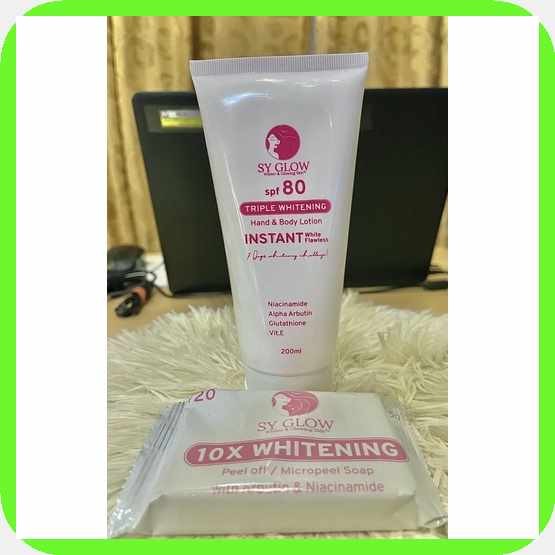 SY_K*GLOW|jO%COMBO?eR*SET~mB*SOAP EQ+pZ+kC+DD+& LOTION | Shopee Philippines