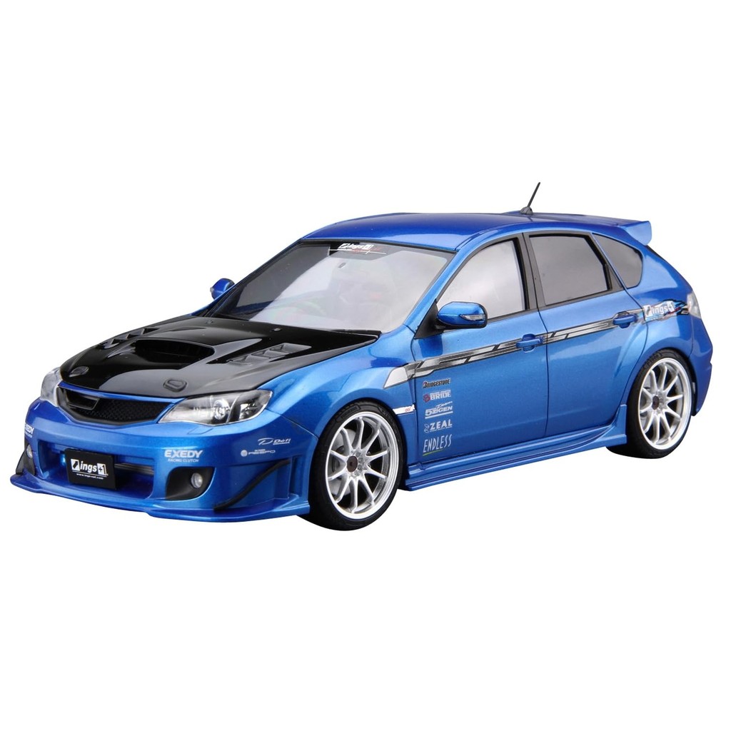 AOSHIMA 1/24 The Tuned Car Series No.35 Subaru ings GRB Impreza WRX STI 2007 Plastic model ...