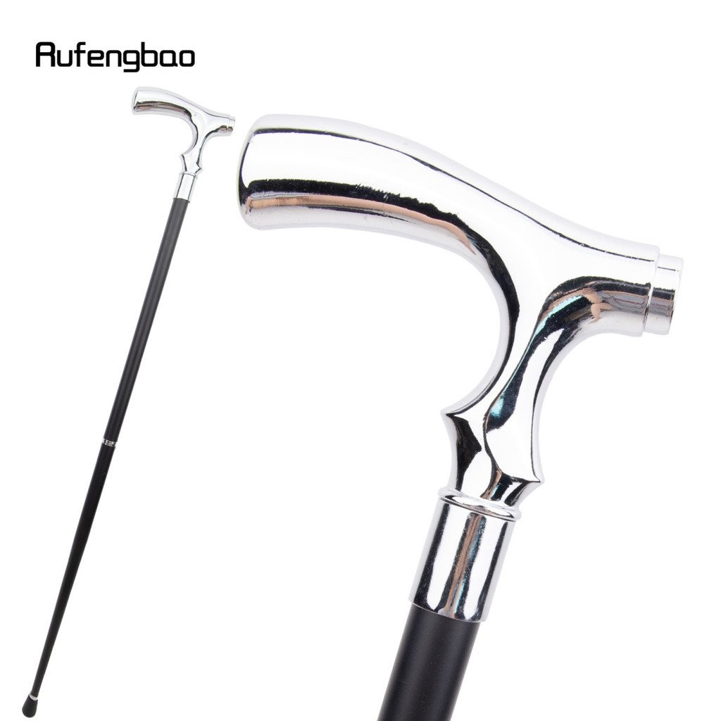White T Handle Script Killing Cane Chamber Truncheon Metal Creativity ...