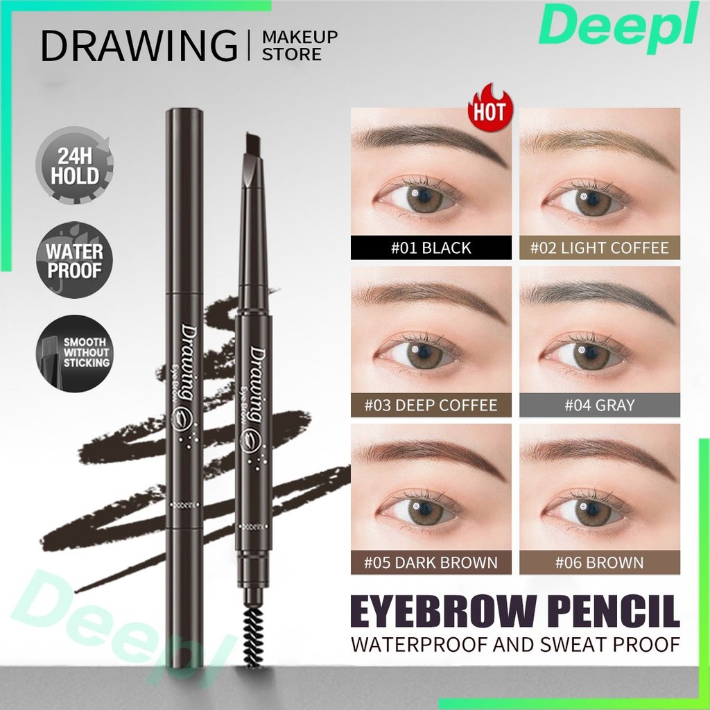 Bobeini 2 in 1 Eyebrow Pencil Natural Eyebrow Tattoo Long Lasting ...