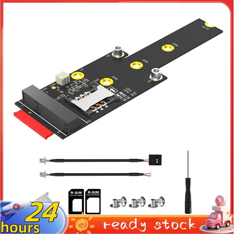 []M.2 Key M to Mini PCIE Adapter with SIM Card Slot Supports WiFi WWAN ...
