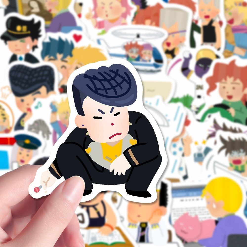 JJBA Irasutoya Anime Sticker Kujo Jotaro Kakyoin Stickers School ...