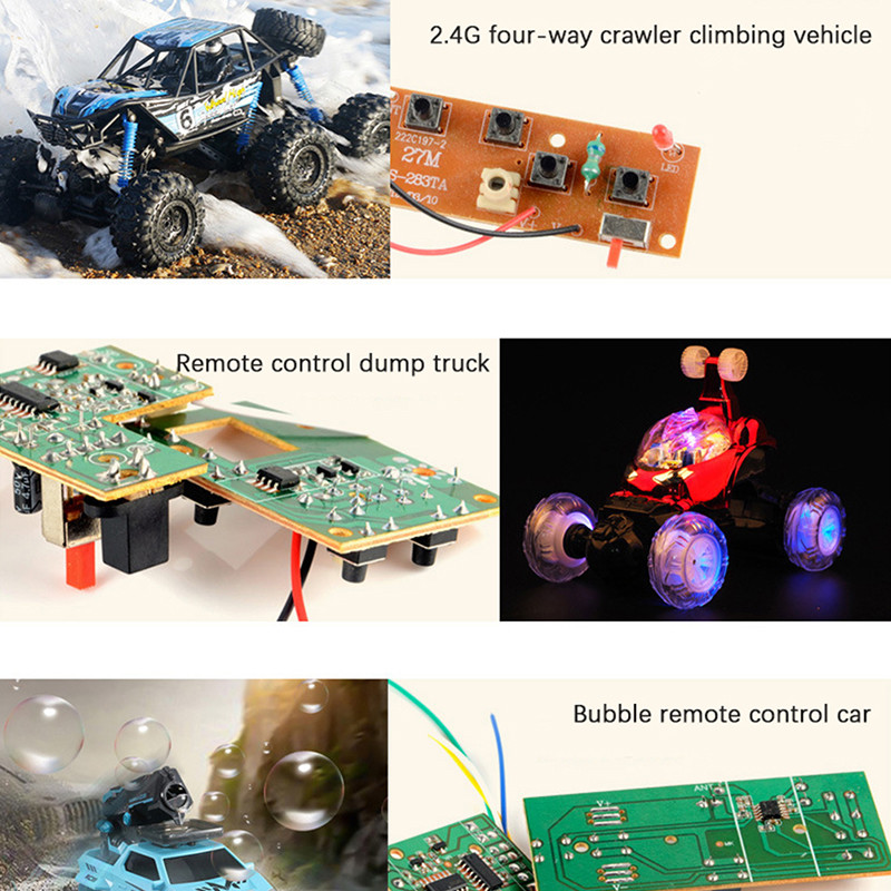 Meuctiffy 2.4G Seven-Channel Circuit Board Sliding And Rotating Remote ...