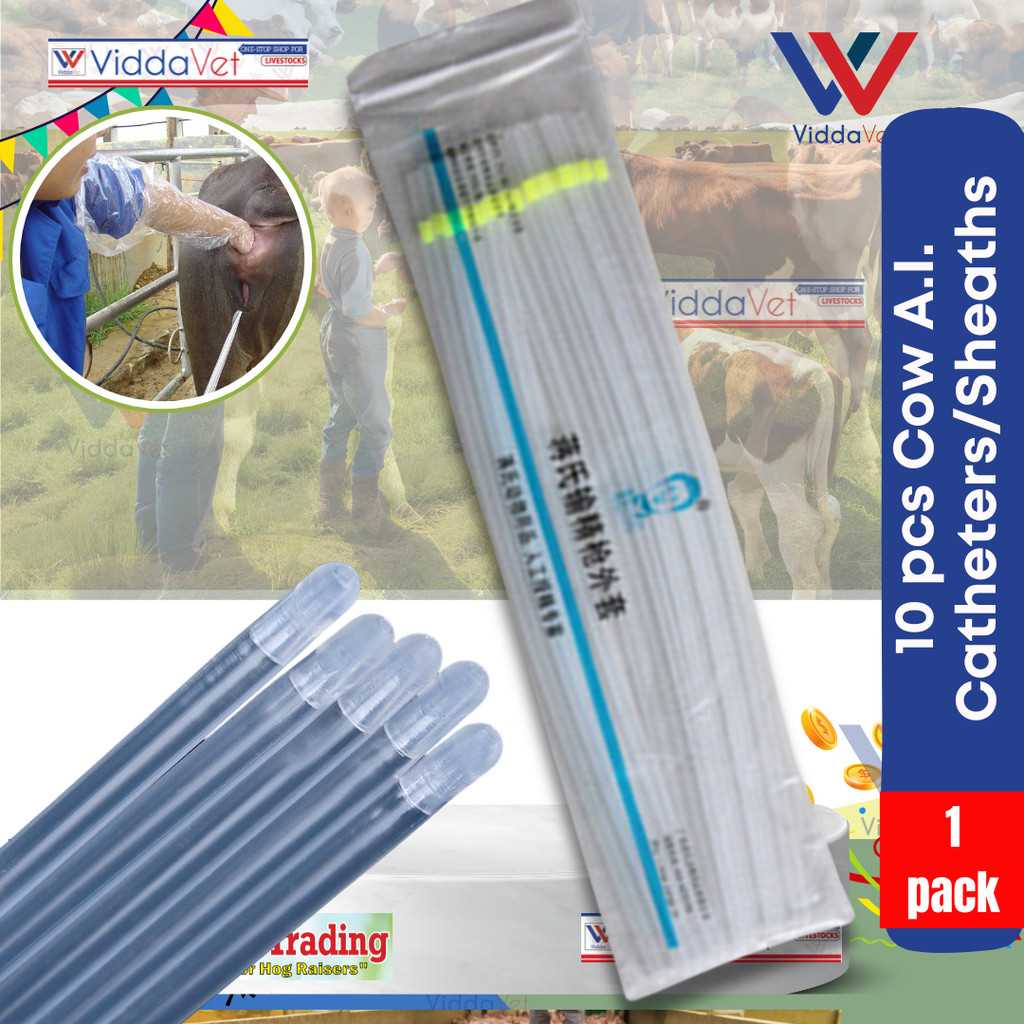 10 pcs Disposable Artificial Insemination Rods Coat Disposable Breeding ...