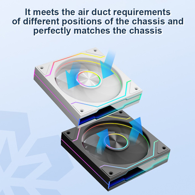 [yiiweng] Computer Case Fan Ventoinha ARGB Fan 4pin PWM CPU Cooling Fan ...