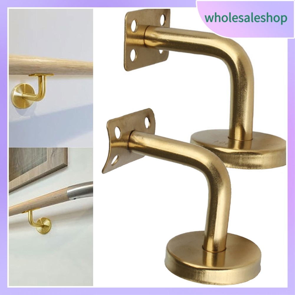 [WOES] Gold Handrail Bannister Support Stair Rail Bracket Balustrade ...