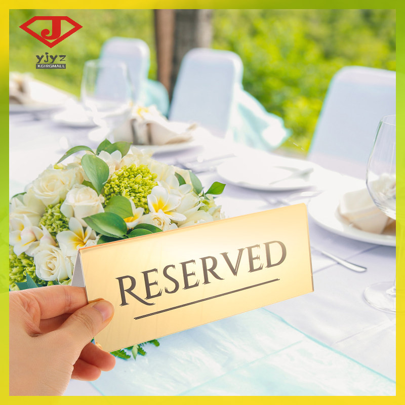 2Pcs Reserved Seats Sign for Restaurant Acrylic Reserved Sign Board ...