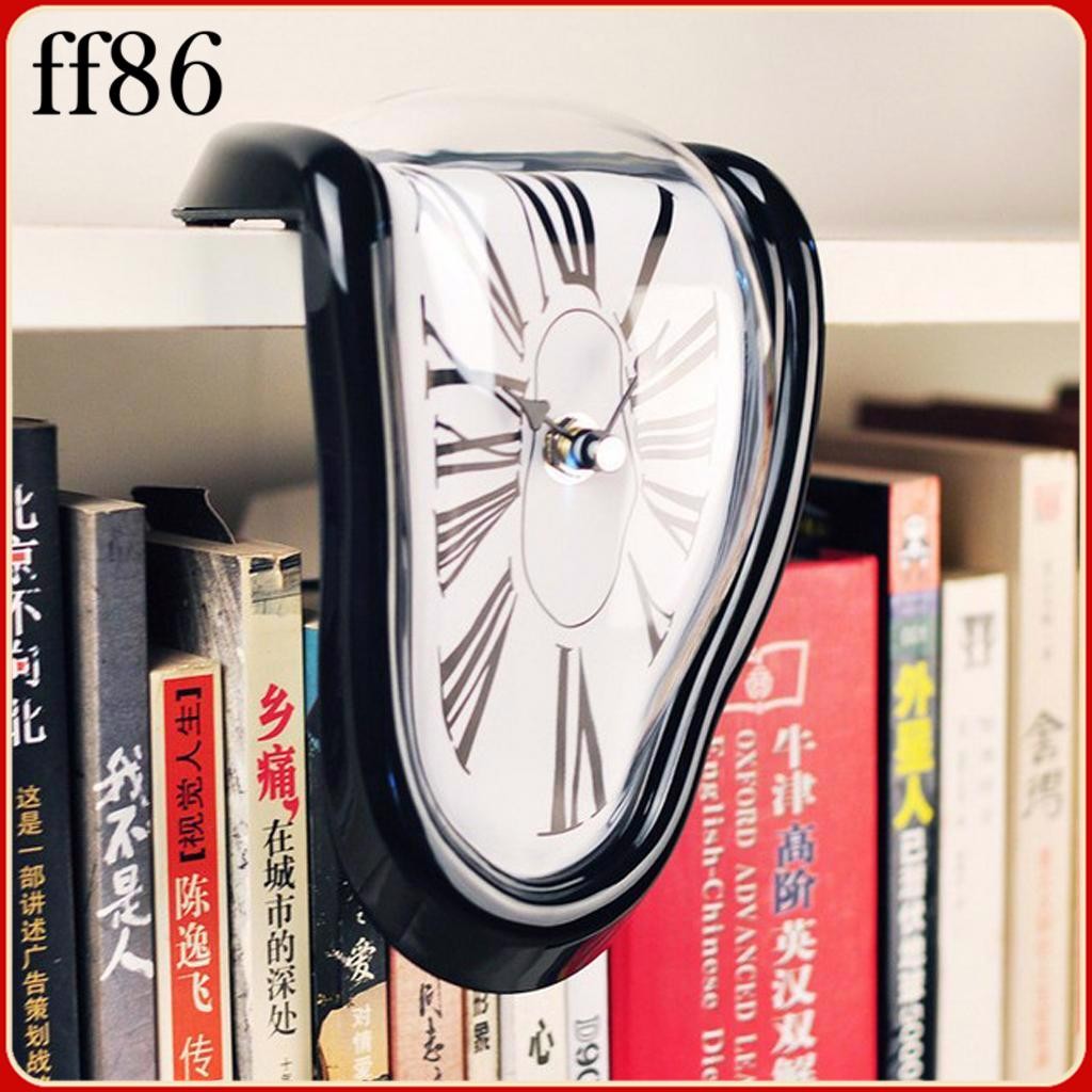 Vintage Retro Artistic Melting Wall Clock Stylish Home Hanging Shelf ...