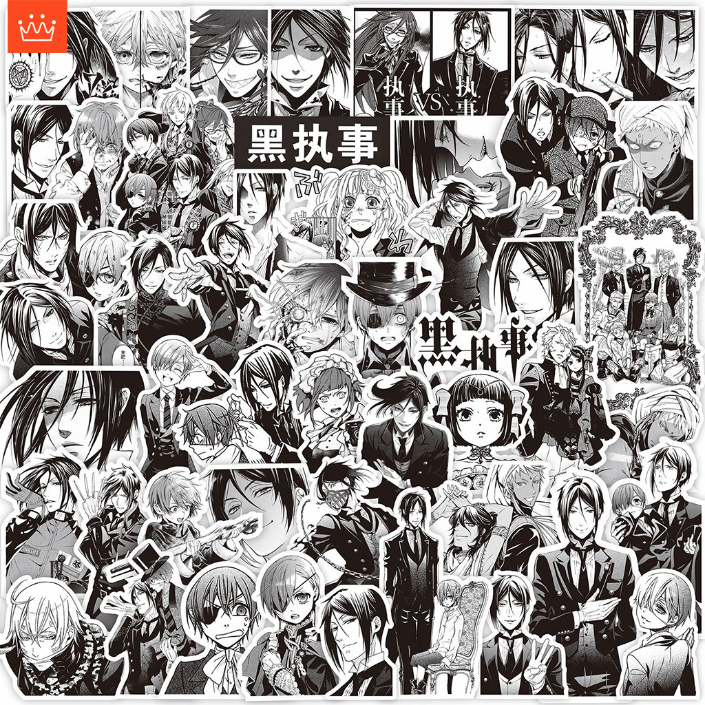 J· Black Butler Stickers Set Japanese Anime Graffiti Waterproof Decals ...