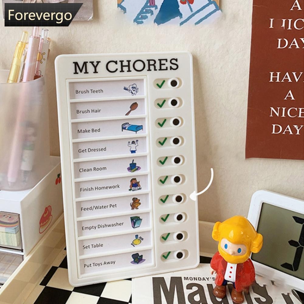 FOREVERGO Portable Chore Chart Memo Board, To Do List Checklist Board Detachable Reusable DIY ...