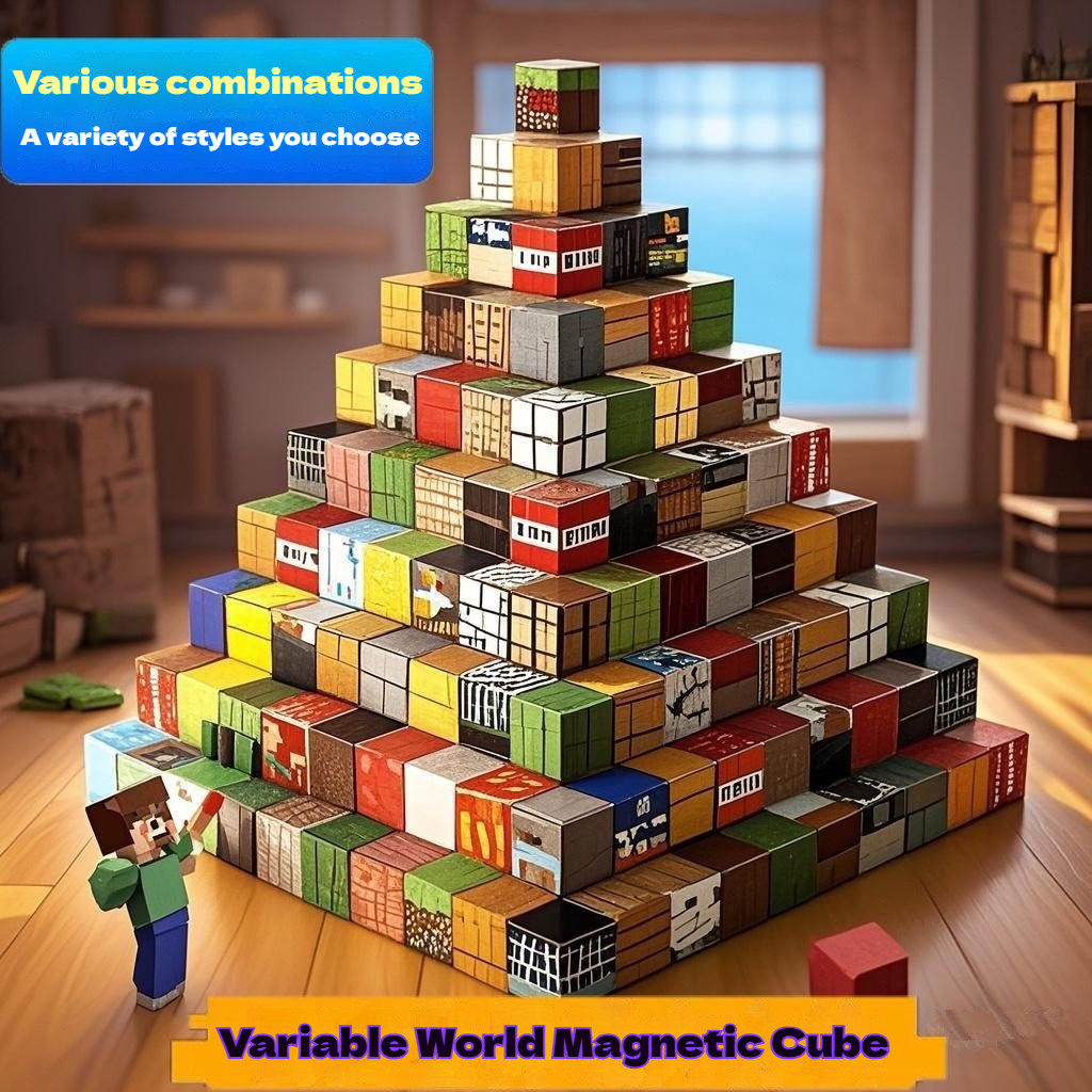 Magnetic Cube Construction Blocks Toy Set Multi Themes Mining/Castle ...