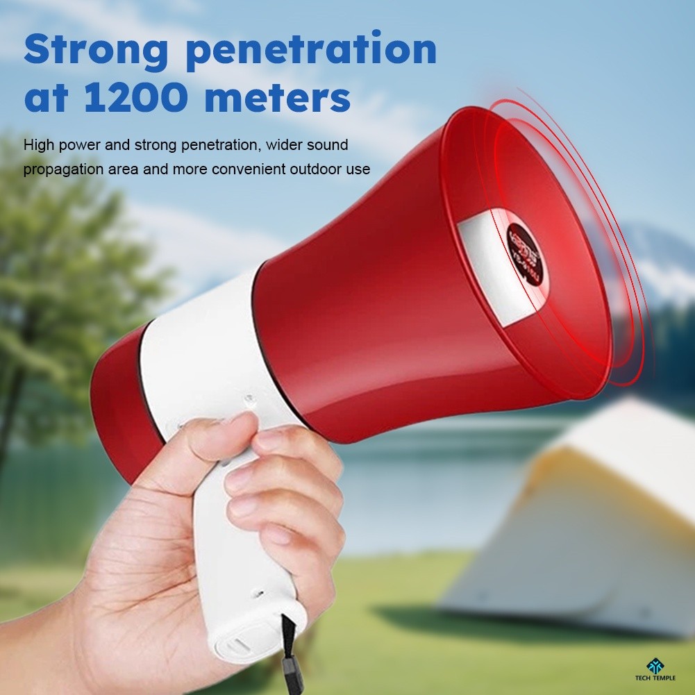 Handheld Megaphone Portable Rechargeable with Voice Recorder 3.7V60 ...