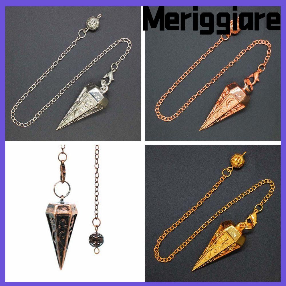 MERIGGIARE Reiki Pendulum Pendant, Dowsing Copper Cone Pendule Reiki ...
