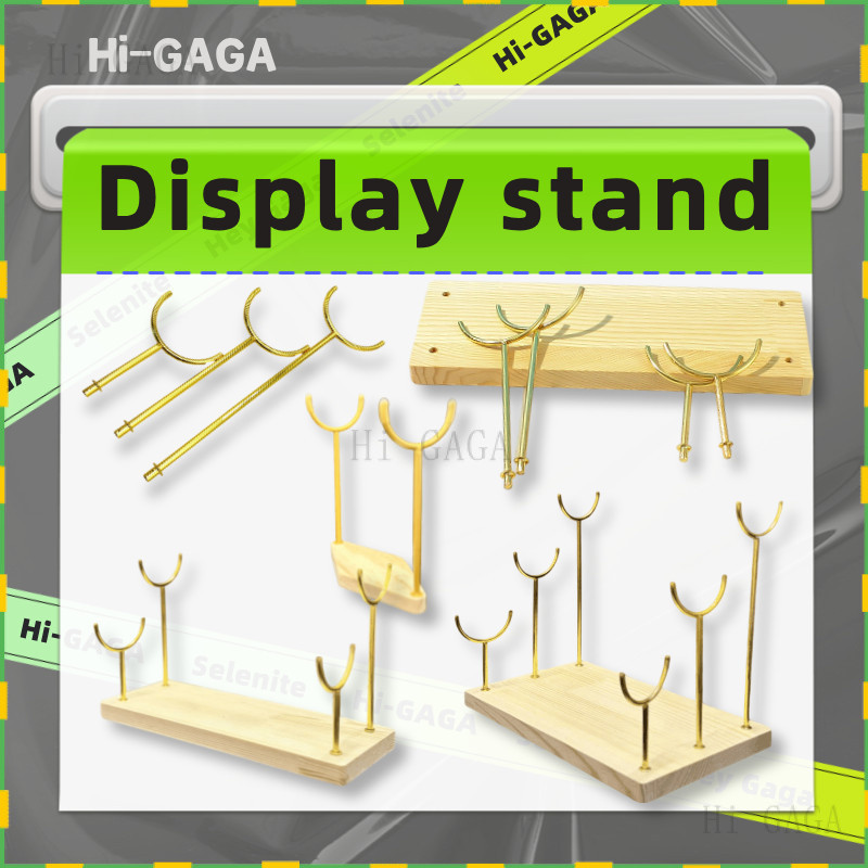 Selenite stand Gypsum Frame Accessories Crystal Display Stand Gold ...