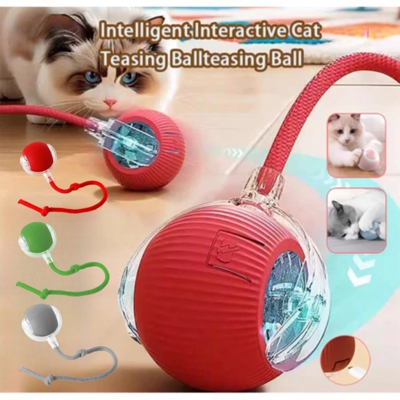 Smart Cat Toys Interactive Pet Toy Ball Dog Rolling Balls Rechargeable ...