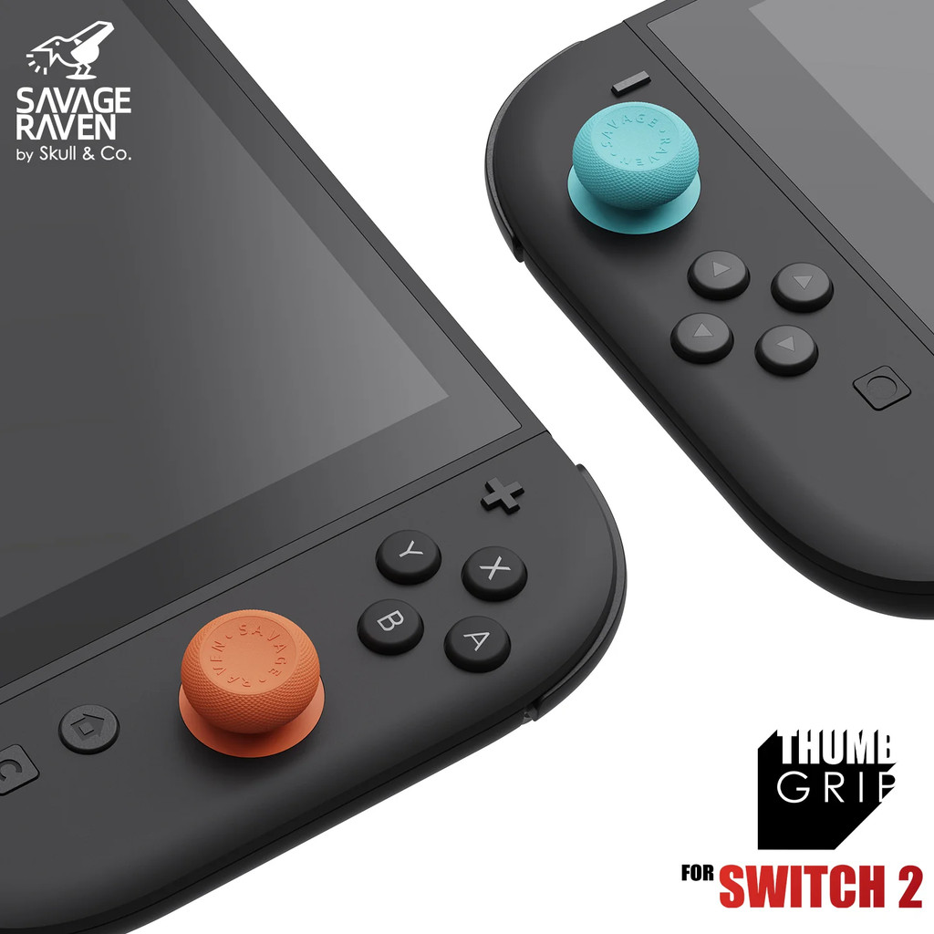 Savage Raven by Skull & Co. JoyCon Thumb Grip Set Joystick Cap ...