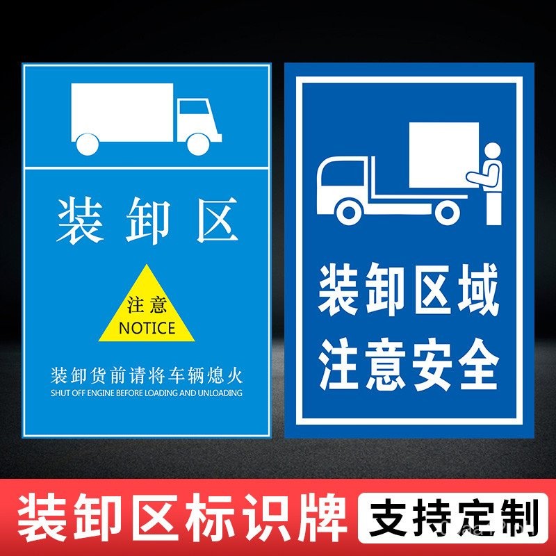 Loading and Unloading Zone Identification Sign No Unauthorized Vehicles ...