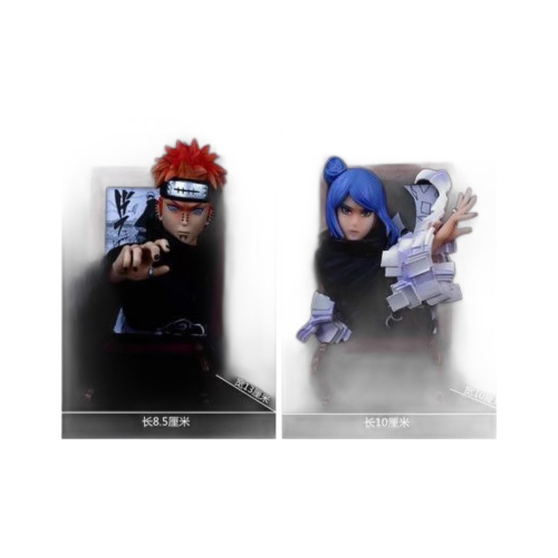 Naruto Photo Frame Series GK Akatsuki Figures Konan Pain Fridge Magnet ...