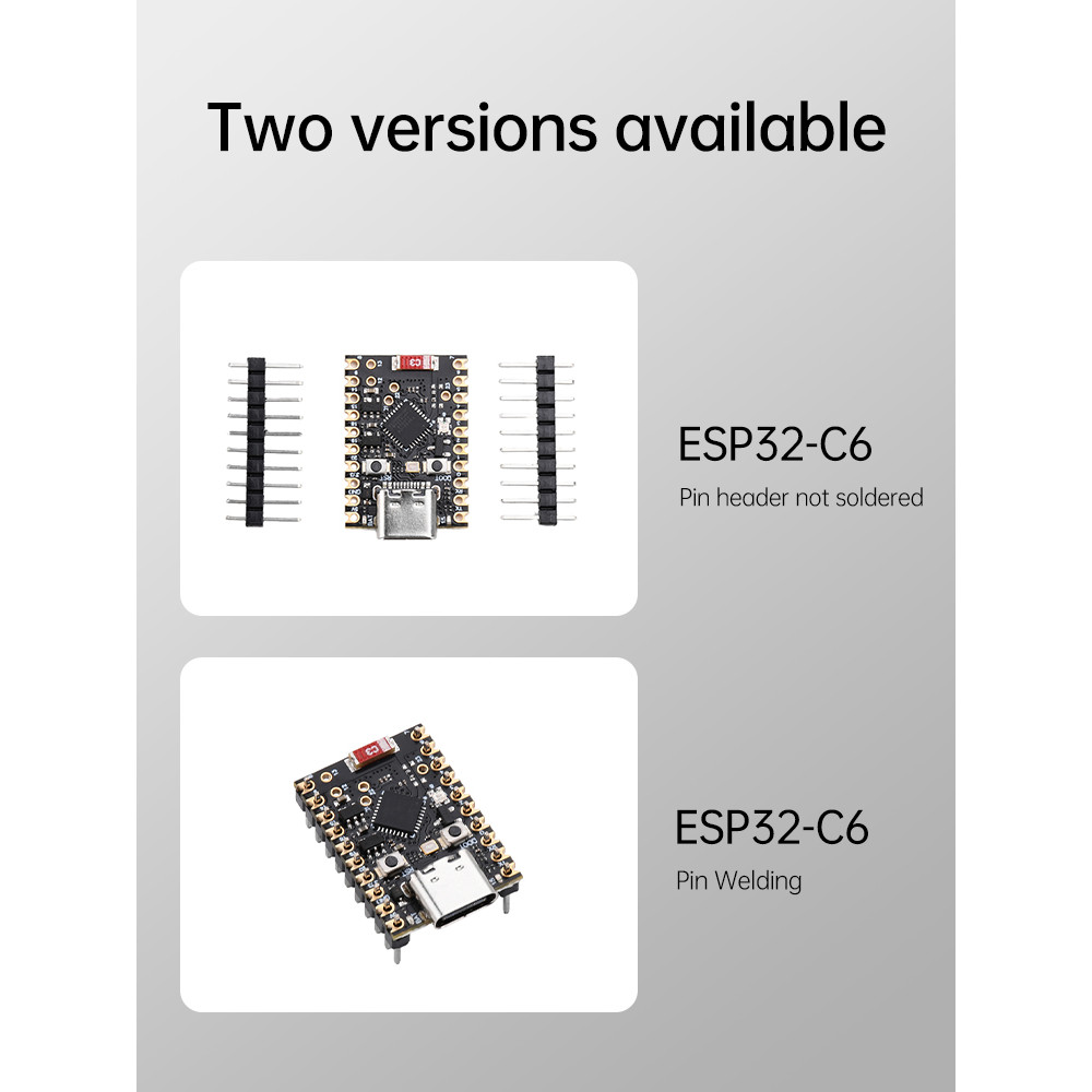 AIDEEPEN ESP32-C6 development board MCU programming learning controller core board | Shopee ...