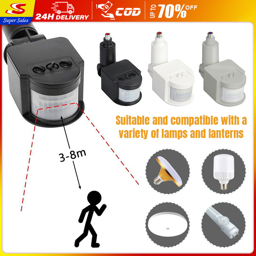 【SuperSales】12V PIR Motion Sensor Intelligent Photosensitive Switch ...