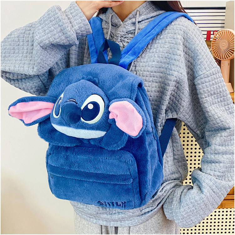Anime Stitch Backpack Lilo & Stitch Plush Doll Backpack Anime Children ...