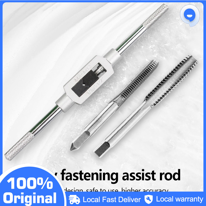 8PCS Tool Set Hand Tap Threading Original Hand Top Screw Threader Drill ...