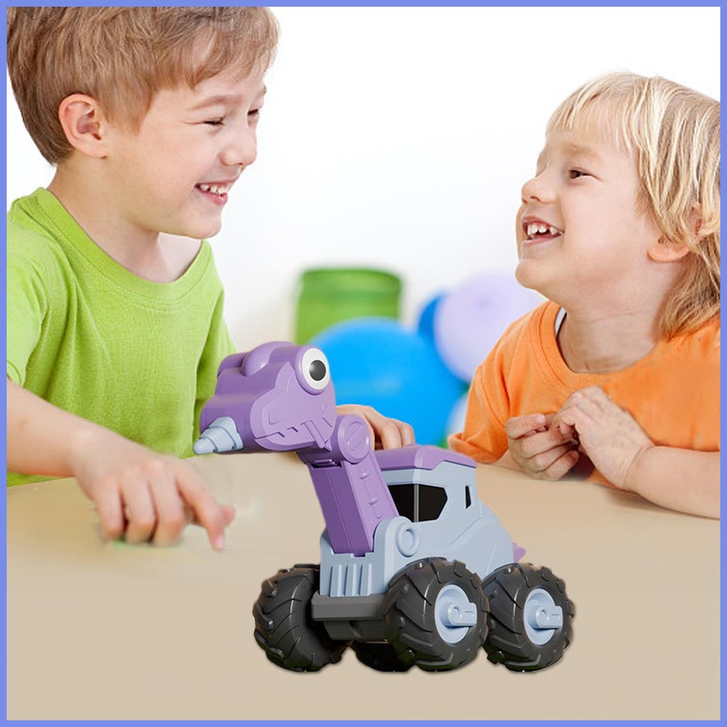 Press & Go Dinosaur Toy Car Realistic Dinosaur Toy with Push & Pull ...
