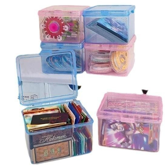 haostontr New Transparent Plastic Storage Box Photocards Small Card ...