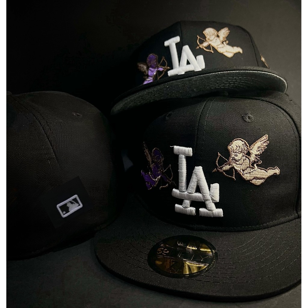 Men's Los Angeles Dodgers New E.r..a Born X Raised Black Cherub 59.FI.F ...