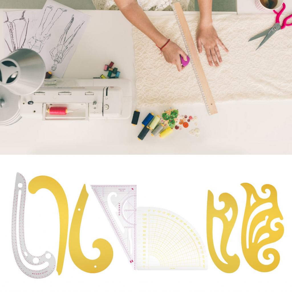 Buybest1 7 Pcs Sewing Rulers French Curve Drafting Drawing Template ...
