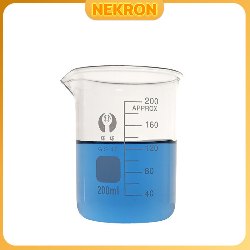 NEK Glass Beaker 50/100/250/200ml Laboratory Measuring Cup Glassware ...