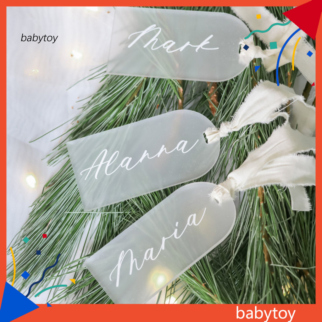 BABY Durable Acrylic Board Wedding Name Plate 50pcs Elegant Acrylic ...