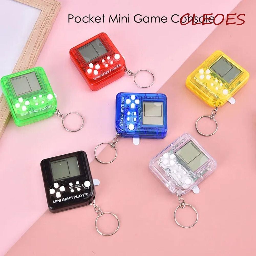 CLEOES Video Game Keychain, Handheld Puzzle Mini Game Players, Portable ...
