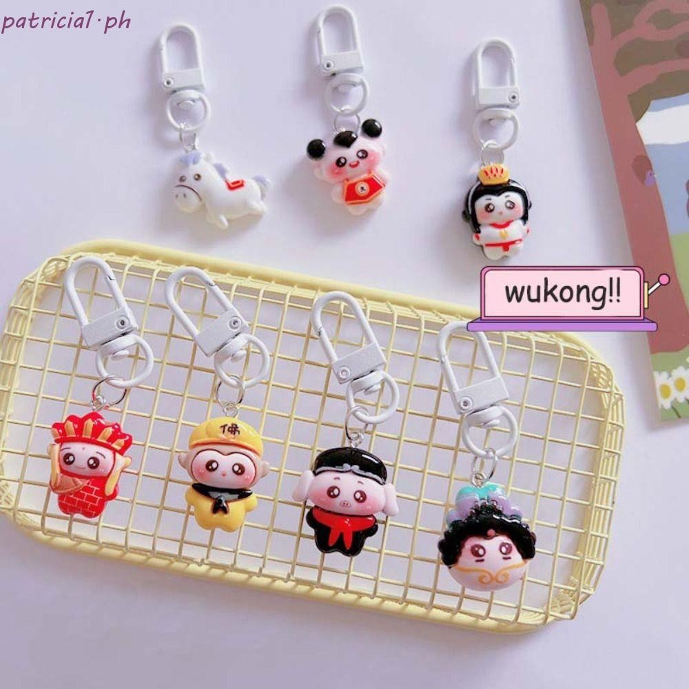 PATRICIA Chinese Style Keychain, Cartoon Resin Sun WuKong Pendants ...