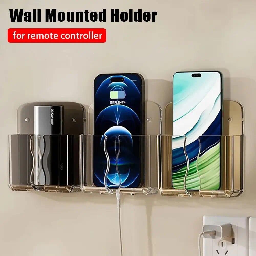 Fonken Mobile Phone Wall Holder Universal Storage Box Organizer TV ...