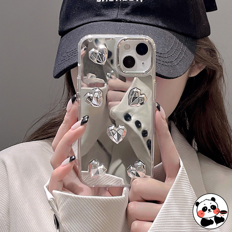 3D Diamond Mirror Phone Case For Infinix Smart 8 Pro Plus HD 7 Plus Hot ...