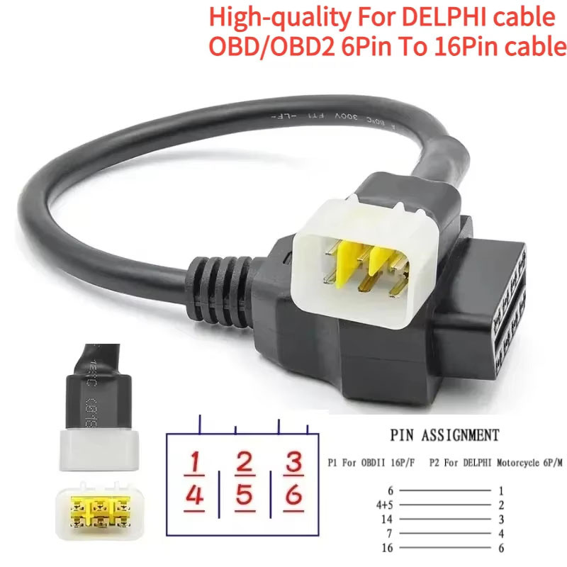 Latest for BENELLI OBD2 6 Pin Diagnostic Plug Adaptor Cable for BOSCH ...