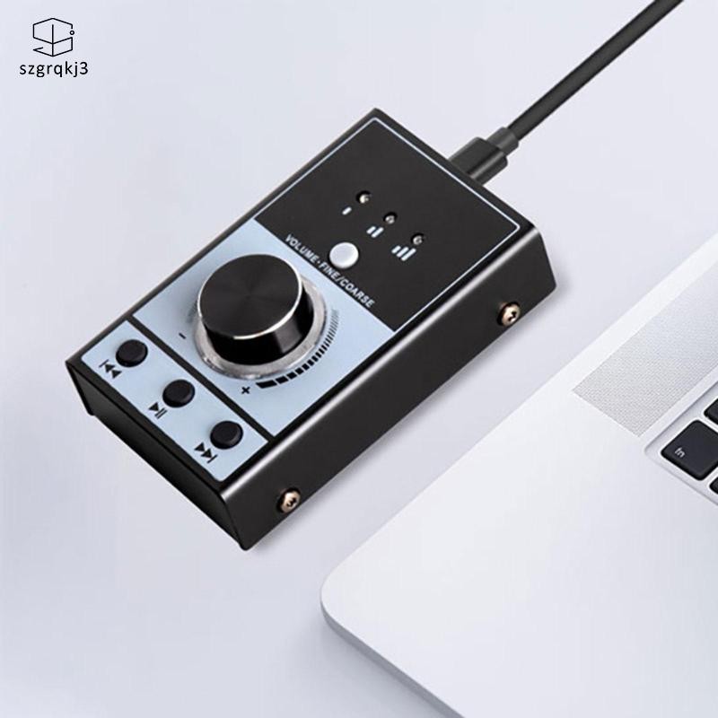 [szgrqkj3] Multimedia Controller Volume Controller 1 Click Mute Function USB Volume Control Knob ...