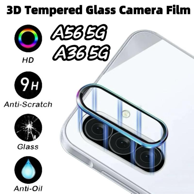 Camera Protector Glass Film Ring Metal Edge For Samsung A56 5G/A36 5G ...