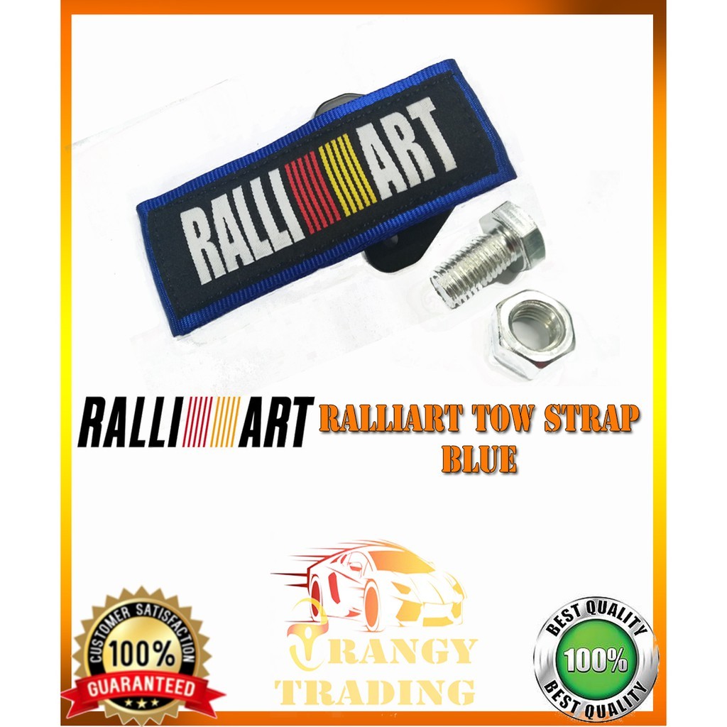 Ralliart Tow Strap BLUE (Car Accessories) | Shopee Philippines