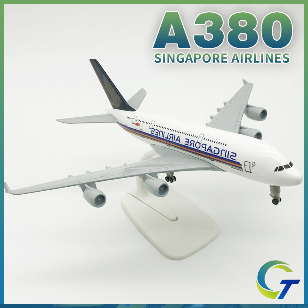 20cm Singapore Airlines A380 Metal Diecast Airplane Plane Model ...