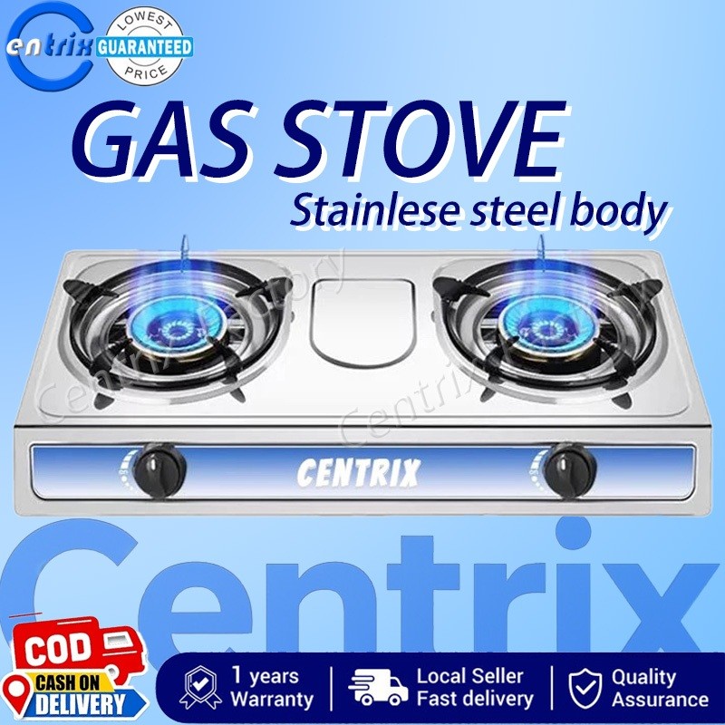 Centrix Heavy Duty Single Doubl Burner Gas Stove Stainless Body CX-201 ...