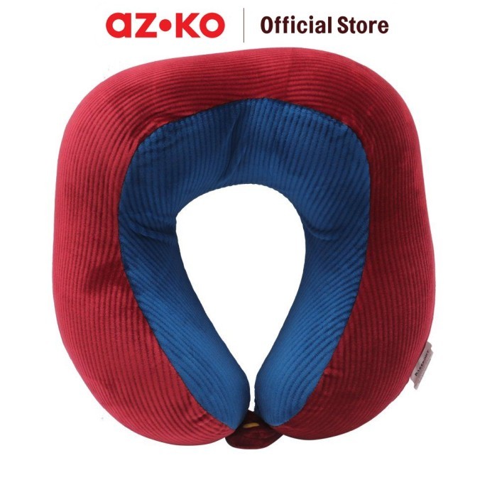 MERAH SM AZKO Passport Y22 Memory Foam Neck Pillow - Blue/Red | Shopee ...