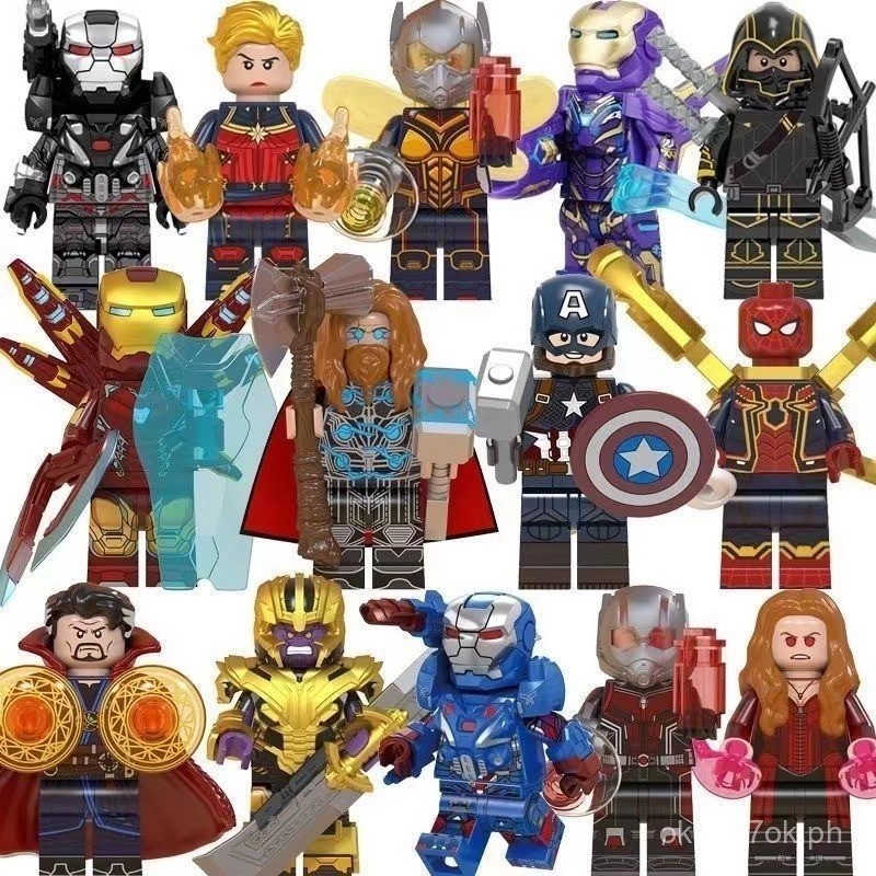 Avengers Marvel Iron Man Superhero Minifigure Assembly Puzzle ...