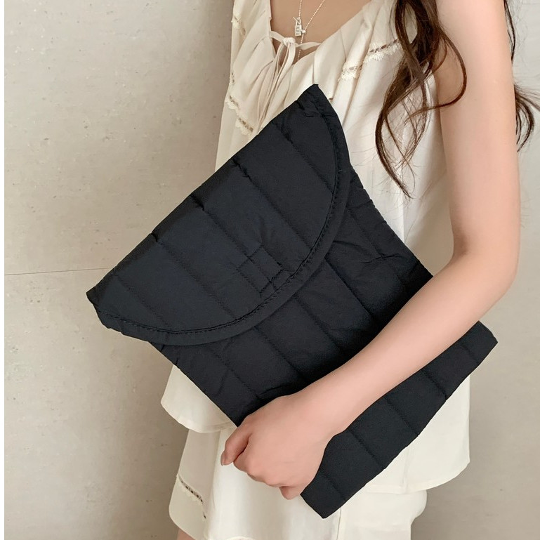 Laptop Bag Ins Fashion Black Tuck Cotton Tablet PC Liner Package ...