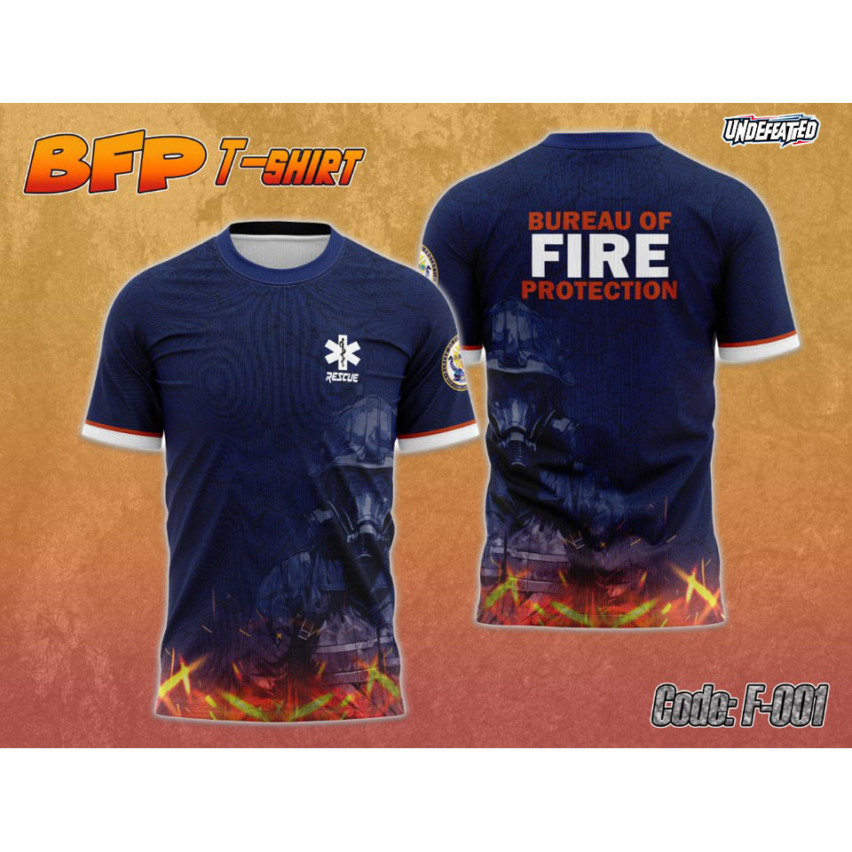 2025 BFP Fire department Shirts Full Sublimation Men and Women Tops 2 ...