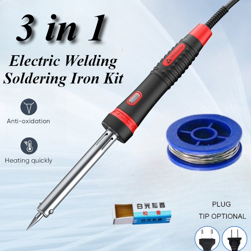 Electric Welding Soldering Iron Kit Stainless Steel Soldering Tools ...