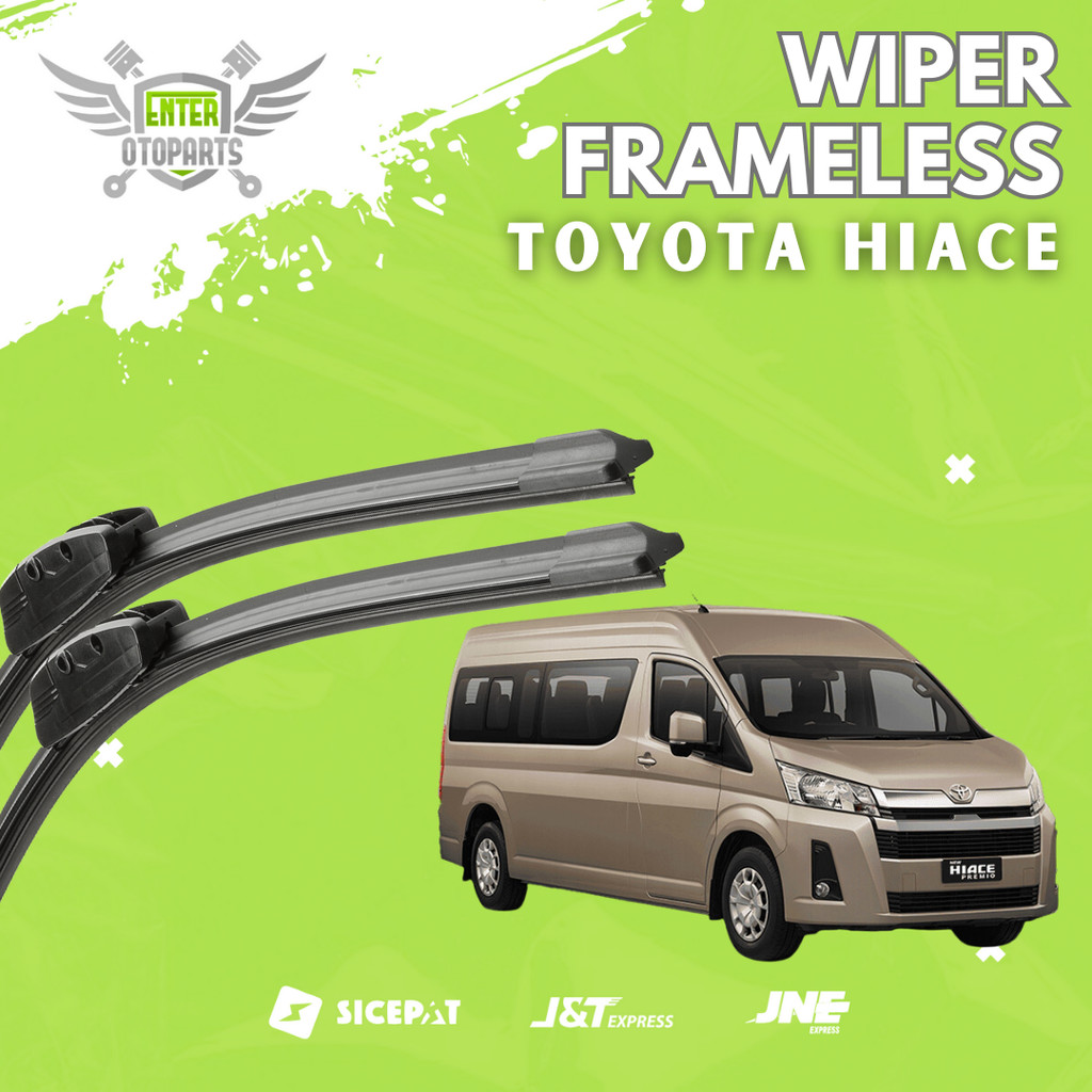 Toyota Hiace Frameless Car Wiper | 1 Set Left & Right Without Full ...