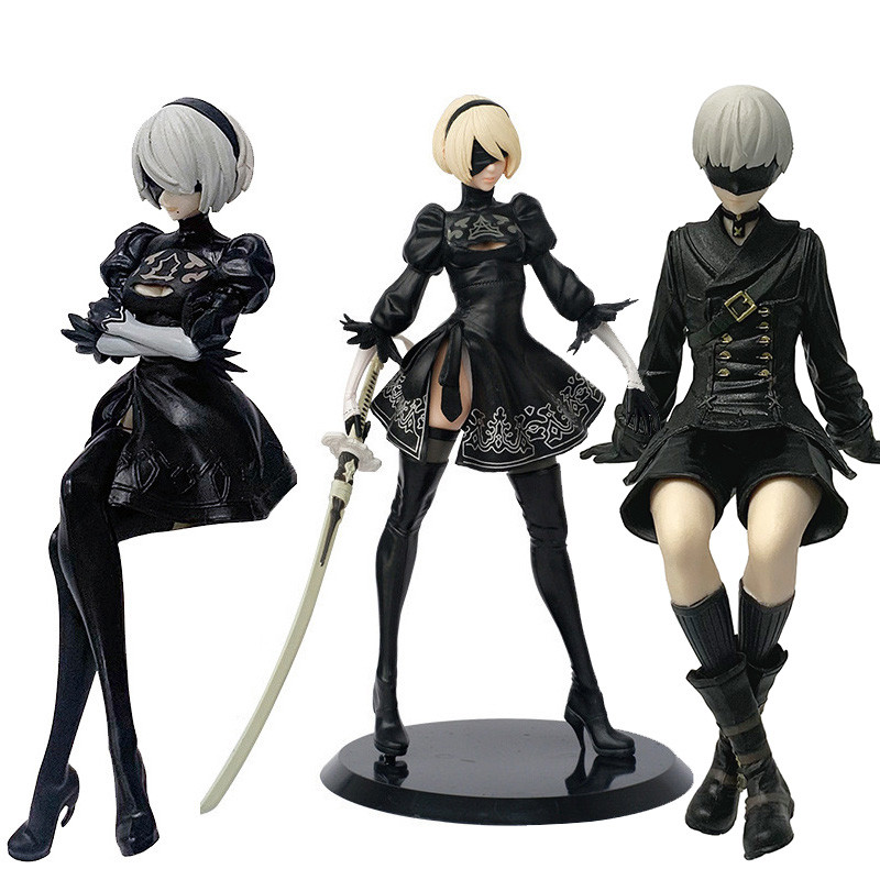 YoRHa 9S NieR Automata Sitting 9S Action Figure Decorative Ornaments ...