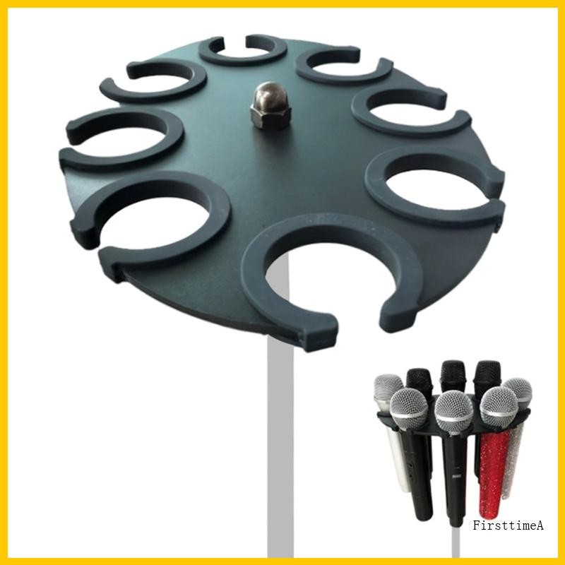 Fir Multiple Microphone Holder Mount Rack with Screw Built-in Silicone ...